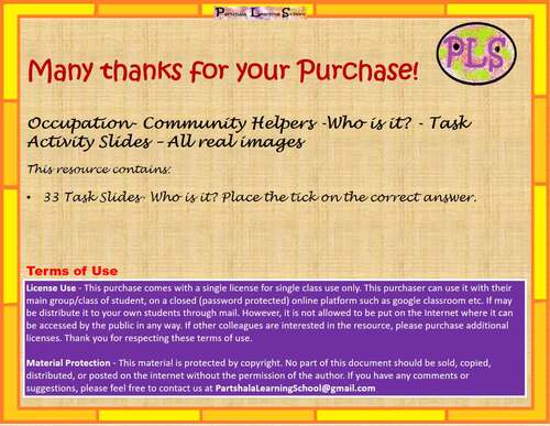 Occupations & Community Helpers – Who Is It? | Real Images | Google Slides™