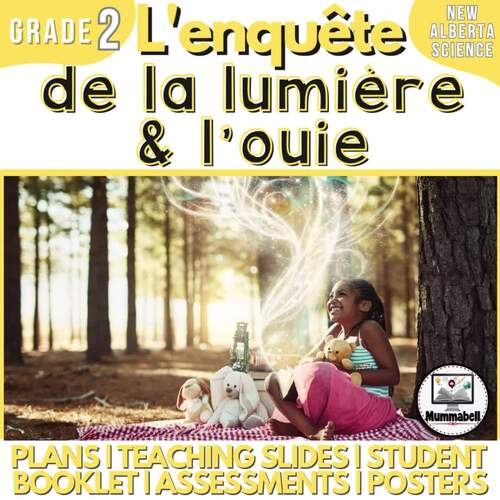 ENERGY Grade 2 Alberta New Science Curriculum FRENCH by Mummabell