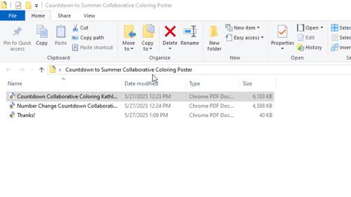 Collaborative Countdown-to-Summer Coloring Poster Bulletin Board Activity