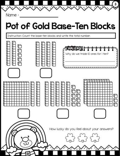 St. Patrick's Day Place Value Worksheets | 2nd 3rd 4th Grade Math |20 ...