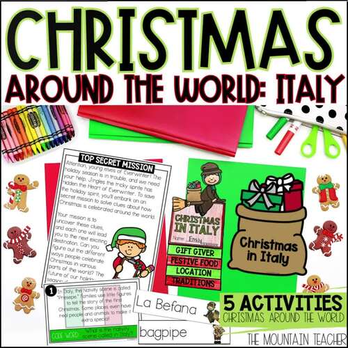 Christmas in Italy Reading Comprehension, Scavenger Hunt Activity and ...