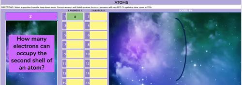 Atoms Digital Google Sheetsᵀᴹ and Print Task Cards by Abaco Education Zone