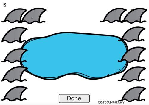 Shark Boom Cards for Articulation Speech Therapy by Speech Dreams