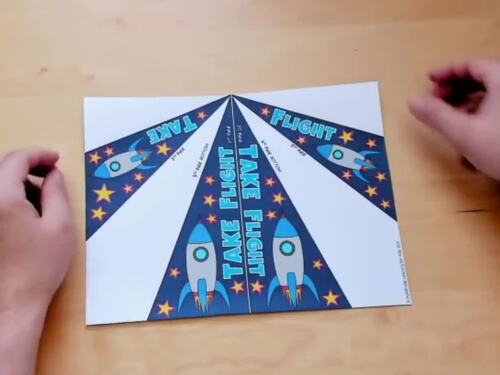 Back to School Paper Airplane Design Templates - Back to School Arts ...