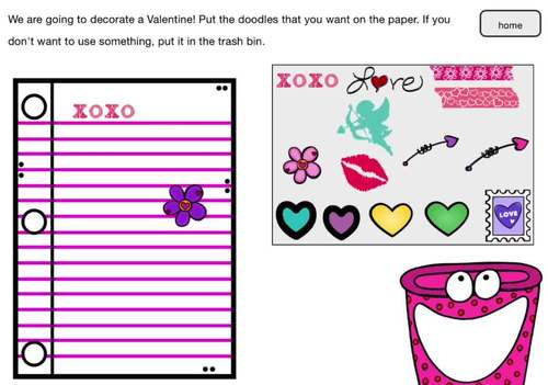 Valentine's Day Early Language BOOM CARDS for Speech Therapy Distance ...