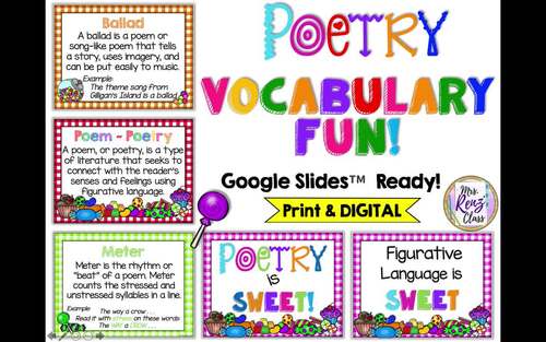 Figurative Language Digital Flip Book, PPT & Posters - 35 Terms DIGITAL ...