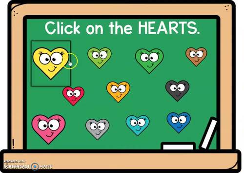 Hearts Shapes Boom Cards™ Distance Learning Math by Creating 4 ESL