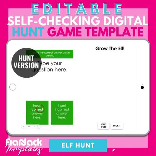 Elf Hunt Google Slides PowerPoint Editable Game Template | TPT