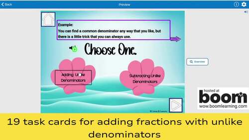 Adding and Subtracting Fractions with UnLike Denominators Digital Boom ...