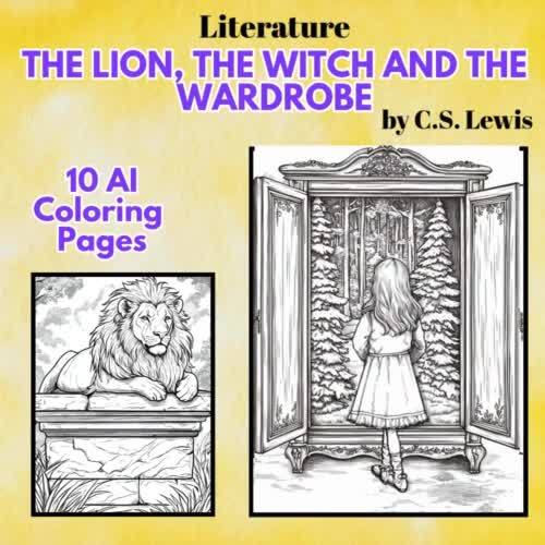 THE LION, THE WITCH AND THE WARDROBE by CS Lewis - PDF AI Coloring Pages