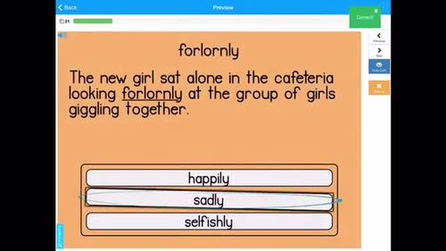 Context Clues | Middle School | Boom Cards™ | Set 2 (of 6) by Boxarain