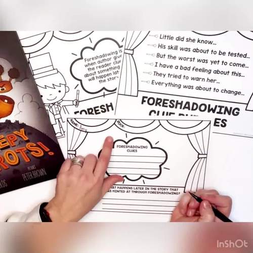 Foreshadowing PowerPoint and Reader Response Graphic Organizers | TPT