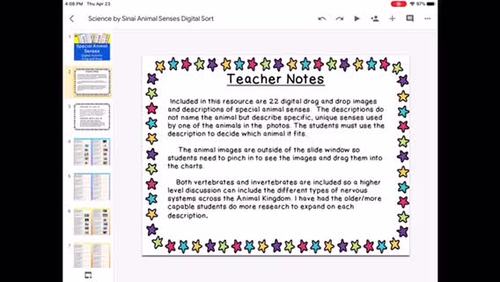 SPECIAL ANIMAL SENSES Digital Activity Drag and Drop Distance Learning