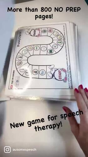 Speech Therapy Games for Spring Articulation by Ausome Speech | TPT