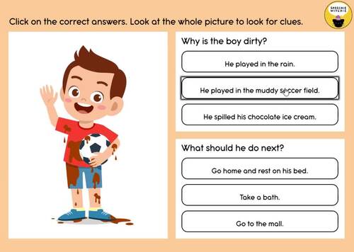 Boom™ Cards Making Inferences & Problem Solving (Multiple Choices)