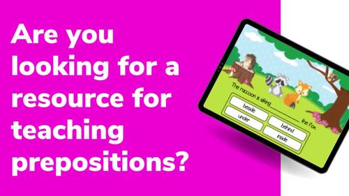 Prepositions Digital Task Card Game | Boom Cards by Fiddleheads | TPT