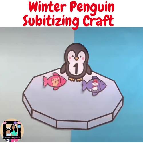 Winter Subitizing Math Activities | Winter Counting Penguin Math Center ...
