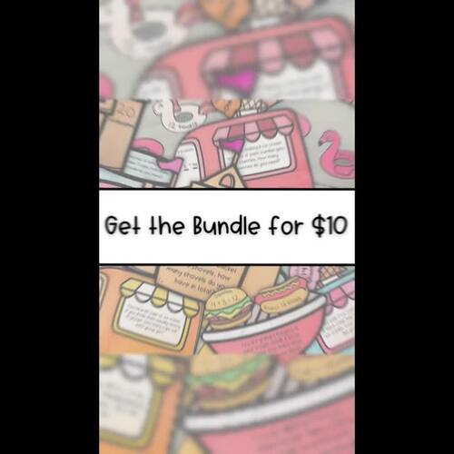 Summer Math Craft Bundle | Multiplication & Division (Through 12) Word ...