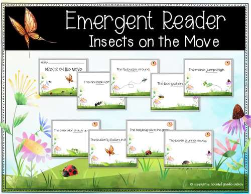 Insects on the Move Emergent Readers Backyard Bug sight word practice