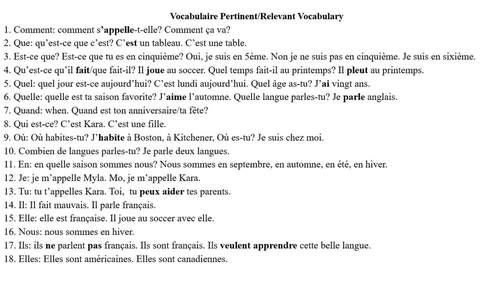 Lesson X. Video 3: Review of the important vocabulary in the previous ...