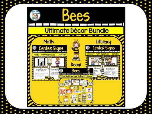 EDITABLE Bee Classroom Theme BUNDLE | Signs | Name Plates | Word Wall ...