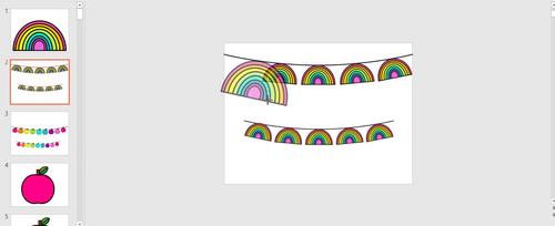 Editable Rainbow Garland and Clipart by Mrs. Andrea Mendez | TPT
