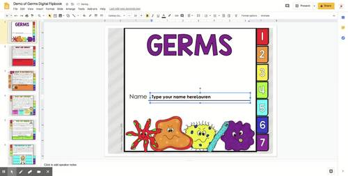 Bacteria and Viruses: Germs Interactive Flip Book | Printable & Digital