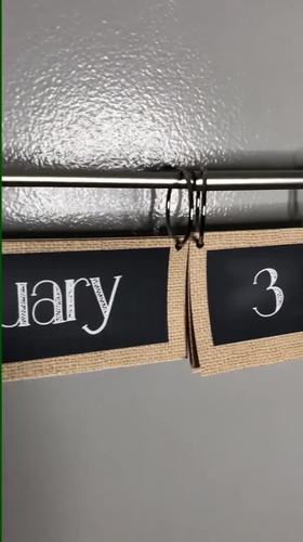 2023 Flip Calendar for Farmhouse Classroom Decor - Script Chalkboard on ...