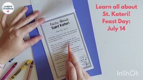 Saint Kateri Tekakwitha Facts and Activities Book | July Catholic Saints