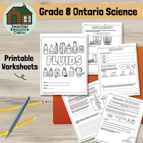 Grade 8 Ontario SCIENCE Workbooks and Slides by Teacher Resource Cabin