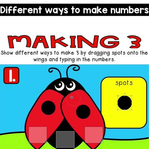 Composing and Decomposing Numbers to 10 | Number Bonds to 10 Ladybug Craft