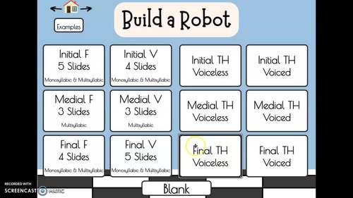 Build a Robot BOOM Cards™ F, V, and TH Sounds Digital Speech Therapy