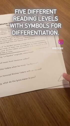 Reading Comprehension Passages and Questions - Song Analysis- Music History