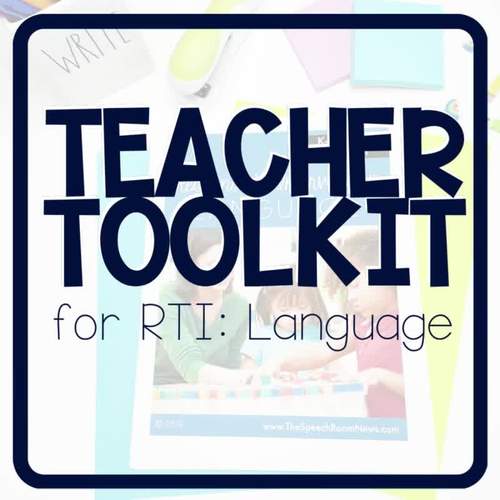 Teacher's Toolkit for Response to Intervention: Language K-3 with ...