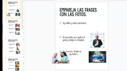 Spanish Professions Las profesiones, Jobs Google Drive Activities ...