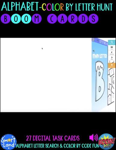 Alphabet Letter Recognition Color by code digital cards | TPT