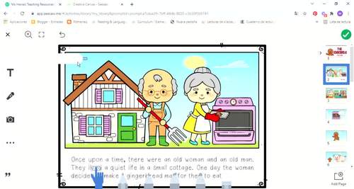 Digital Gingerbread man | Christmas Story Reading Comprehension | Seesaw
