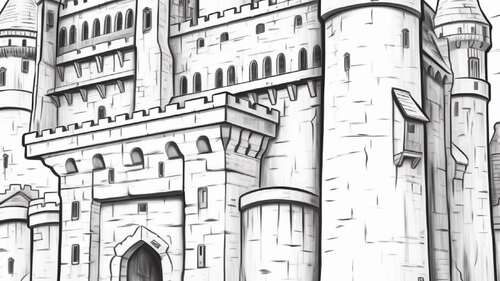 Amazing Magic Castle Coloring Book| 216 Magic Castle Coloring Pages For ...