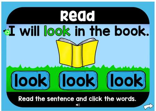 Sight Words ‘LOOK’ Boom Cards™ – Digital Task Cards | Distance Learning