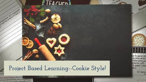 Project Based Learning Math - Holiday Cookies Math Task - Print & Digital