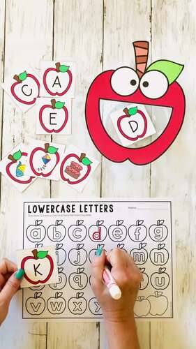 Letter Matching and Beginning Sounds - Uppercase and Lowercase Letters