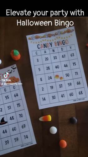 G-H-O-S-T Bingo Game - 50 Unique Cards and Call Sheets by PrintAParty