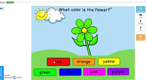 Flower Color Words Boom Cards by Wendy's Montessori | TPT