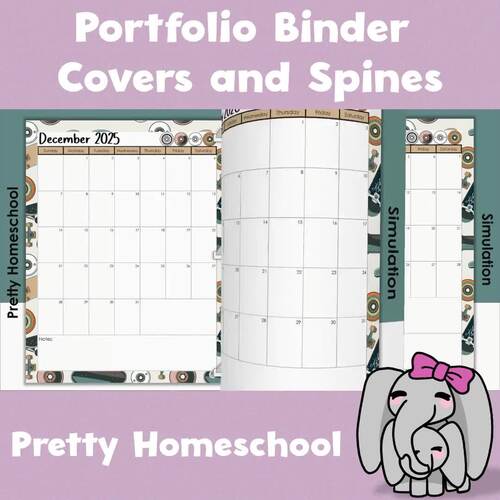 Printable and Editable Homeschool Binder Covers & Spines | 2025–2026