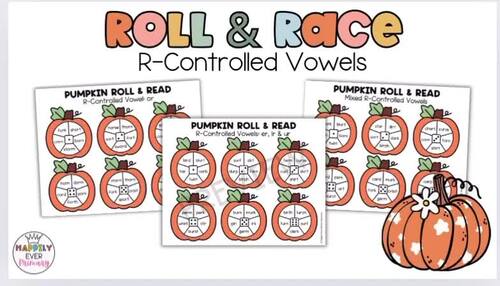 Fall Roll & Read Fluency Practice Games | R Controlled Vowels | TPT