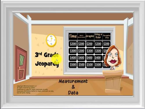 Math Jeopardy: Measurement (3rd Grade CCS) by Math Technologist | TPT