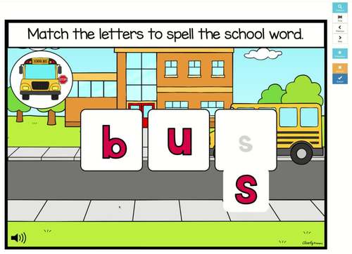 School Words | Word Scramble | Boom Cards™ by Clearly Primary | TPT