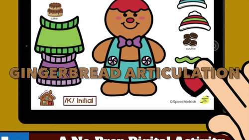 GINGERBREAD ARTICULATION by Speechie Trish | TPT