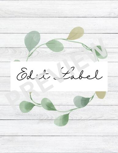 Editable Farmhouse Binder Covers and Spine Labels by Episode in Elementary