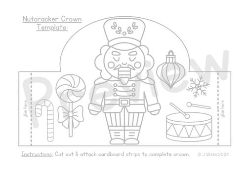 Christmas Craft Crowns & Winter Nutcracker Headband Templates | Craft ...